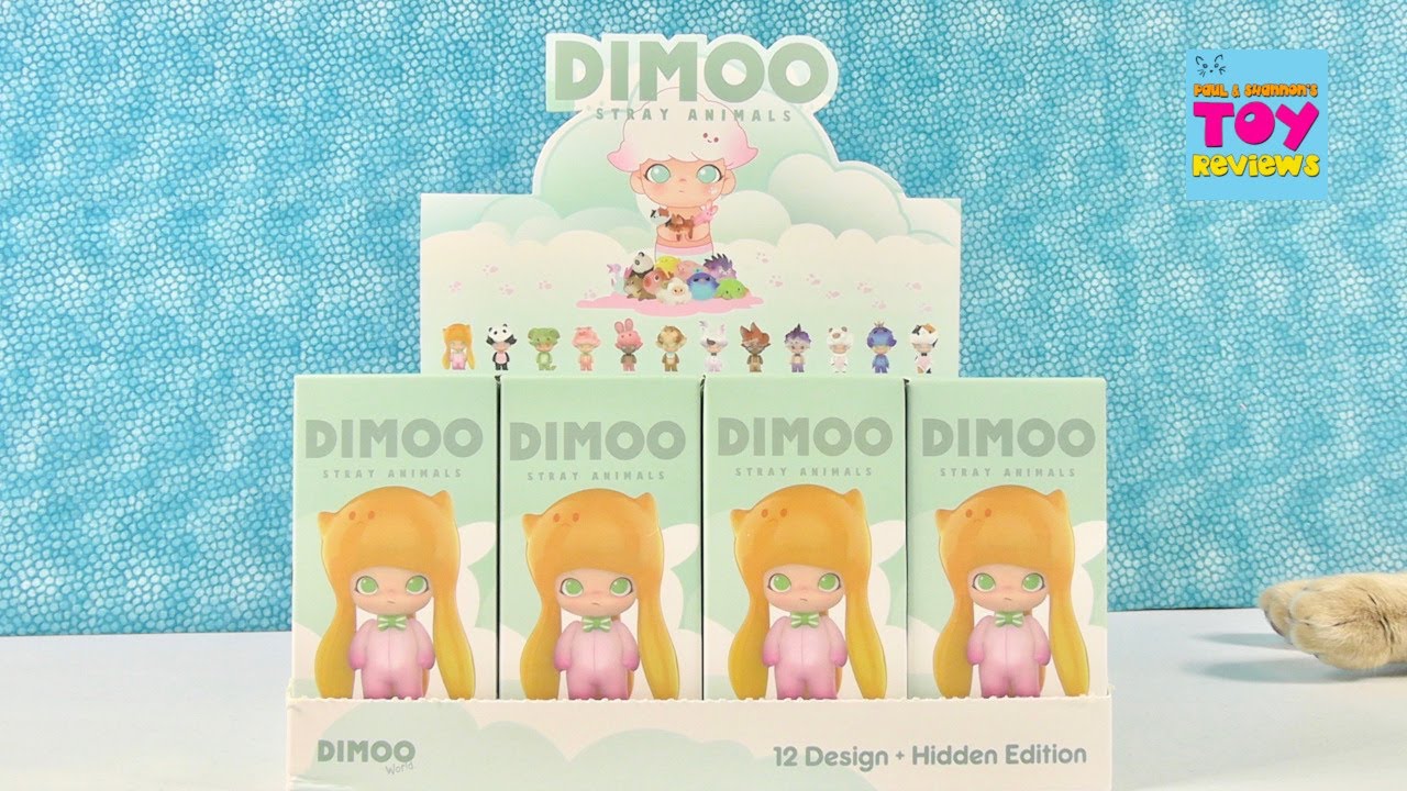 Dimoo Stray Animals Blind Box Figure Collection Unboxing PopMart Review ...