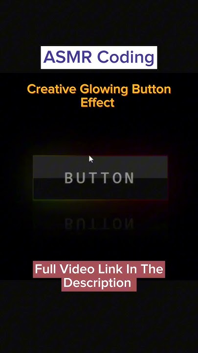 ASMR Programming - CSS Glowing Gradient Button Border Animation #shorts #asmrprogramming # ...
