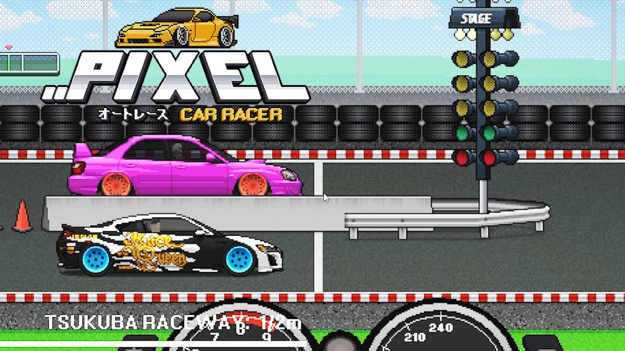 WYGRAŁEM PIERWSZY TURNIEJ + NOWY SAMOCHÓD! PIXEL CAR RACER PO POLSKU ...
