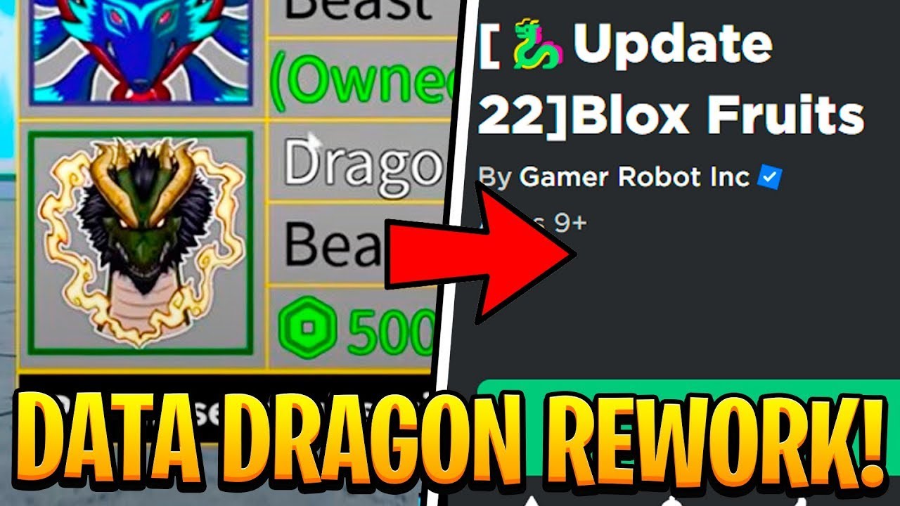 🐲 FINALMENTE! O UPDATE 22 REWORK DRAGON TÁ CHEGANDO NO BLOX FRUITS DO ...
