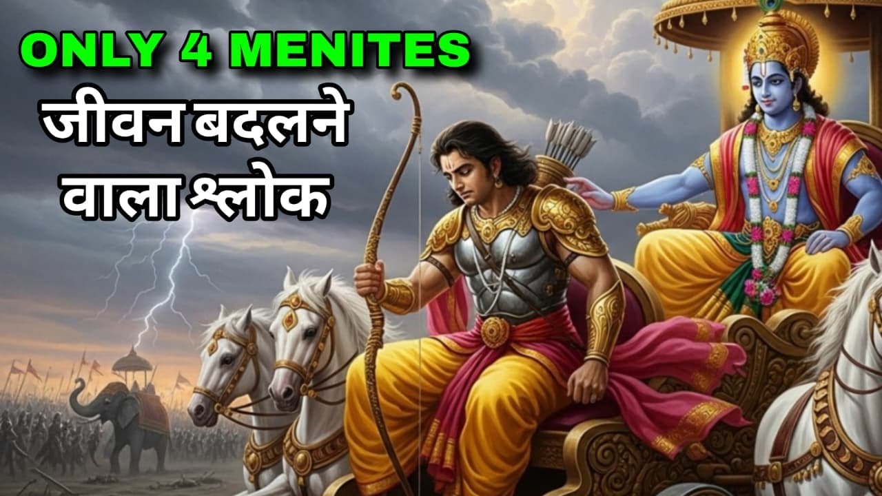 Bhagavad Gita Sloke 20 Motivation Life Changing Gita Story in 4 Minutes ...