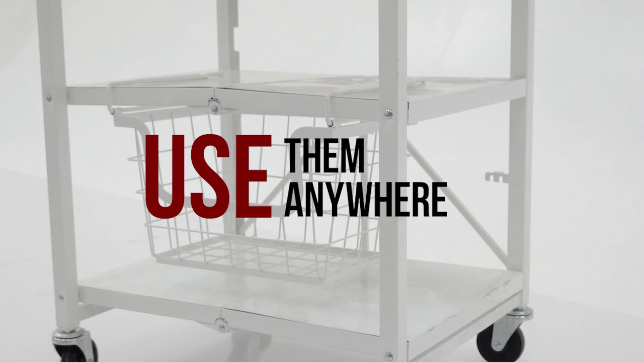 Origami Rack Metal Baskets for Storage Racks (Two Pack) BASKET TP - YouTube