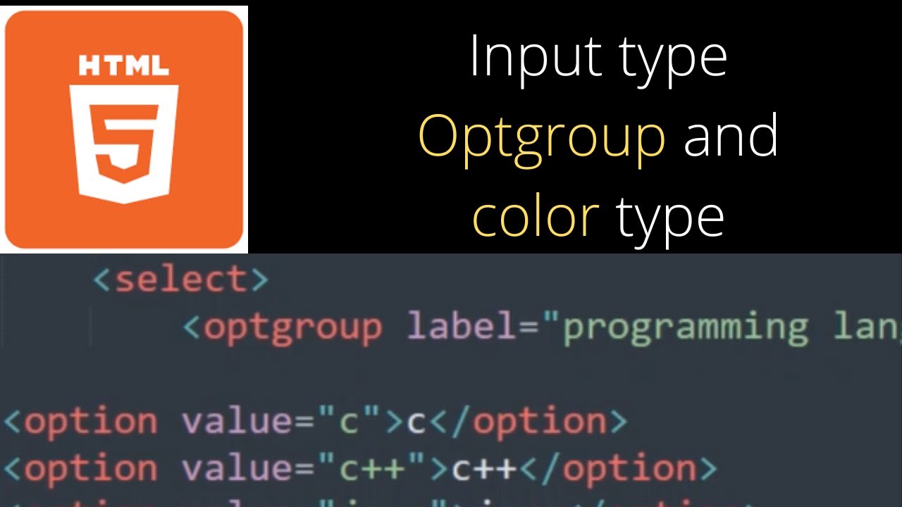 Input Type Color In HTML YouTube input-type-color-in-html-youtube