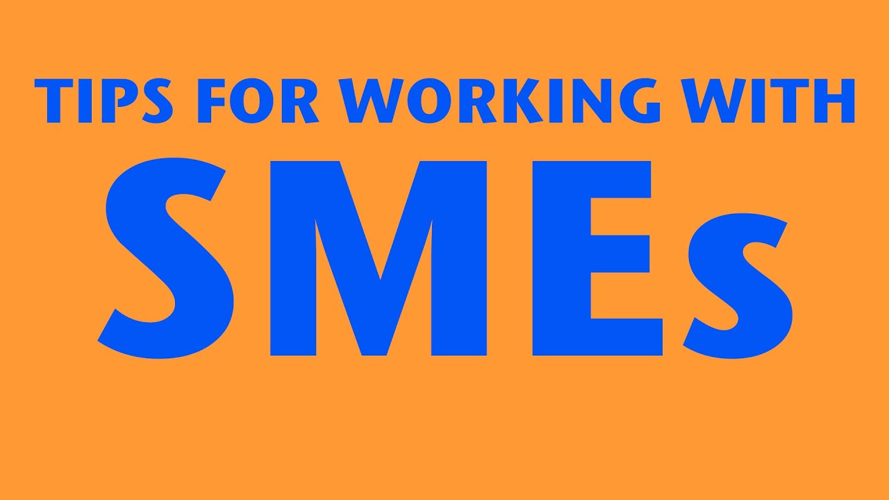 Subject Matter Experts - Instructional Design Tips for Working with SMEs - NexLearn - YouTube