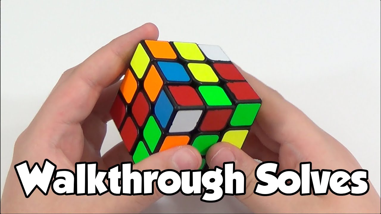 3x3 Walkthrough Solves | CFOP - White Cross | Cube Ed - YouTube