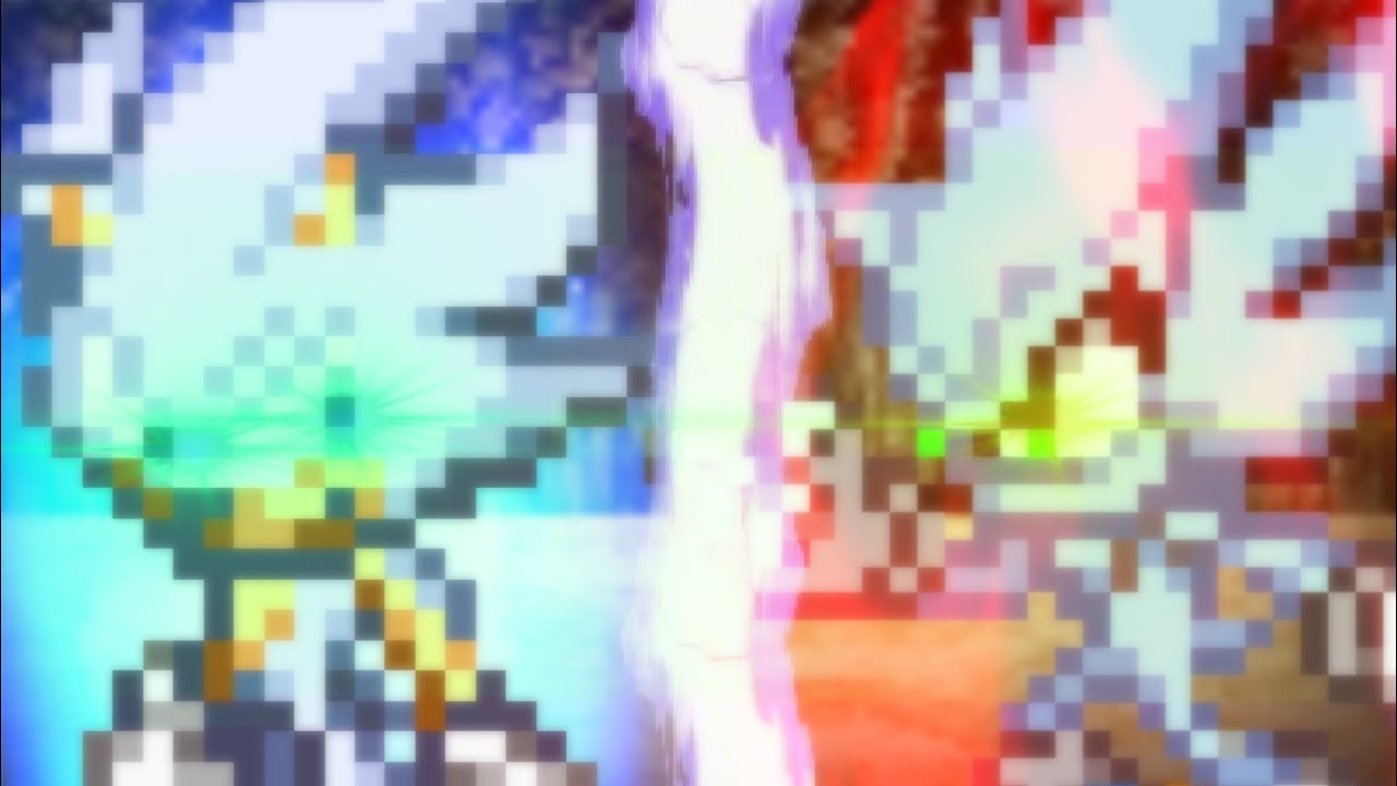 Hyper Sonic VS Nazo(Base) | Short Sprite Animation - YouTube