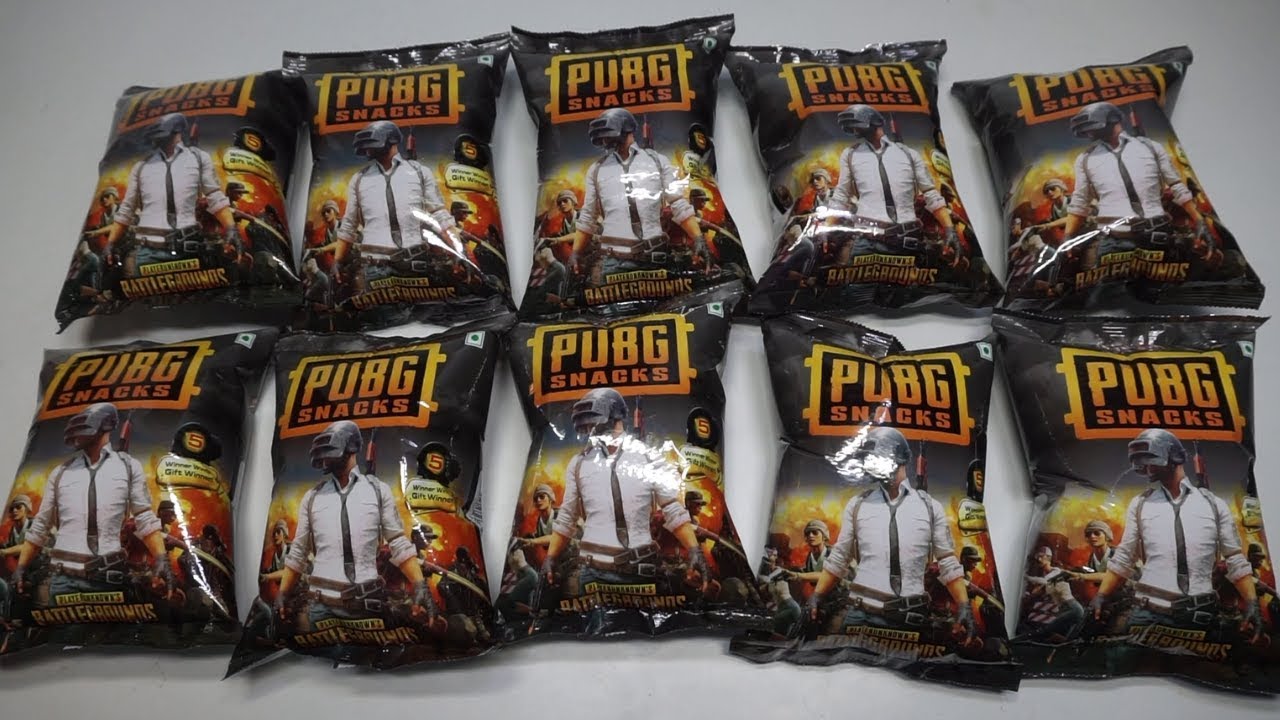 10 PUBG PlayerUnknown's Battlegrounds Snack with Free Gift Inside - YouTube