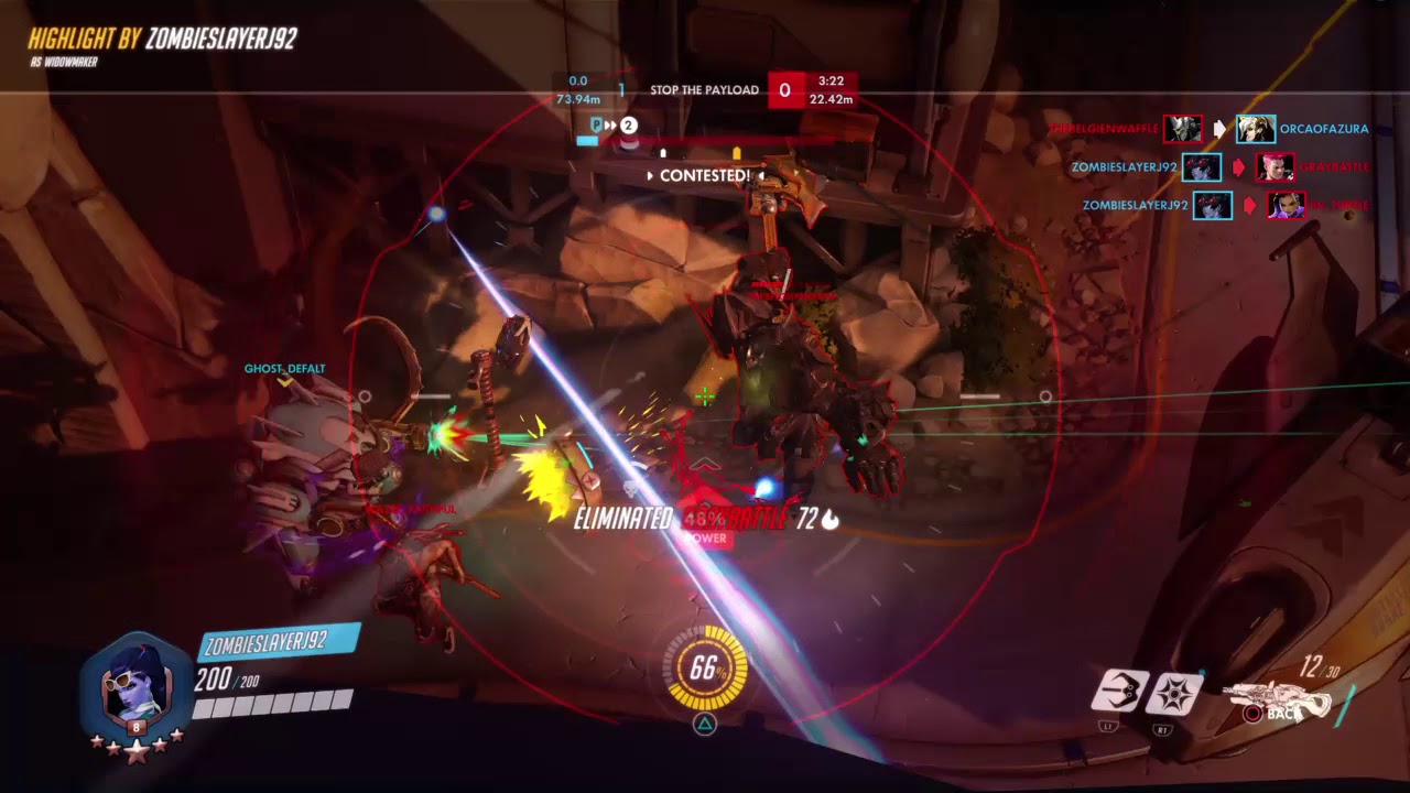 OverwatchPS4: Widowmaker Quad kill Highlight - YouTube