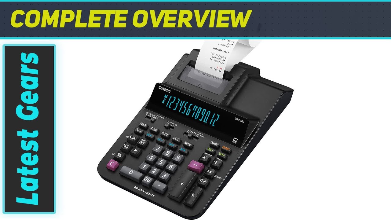 Casio DR-210R Printing Calculator: The Best Choice for Precision and ...