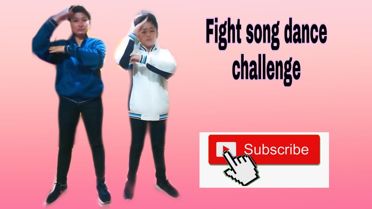 Fight song dance challenge/mother and son - YouTube