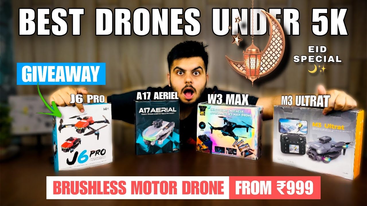 Best Drones Under ₹5,000 😱 GPS | Display & Brushless Motor 🔥 Best Drone ...