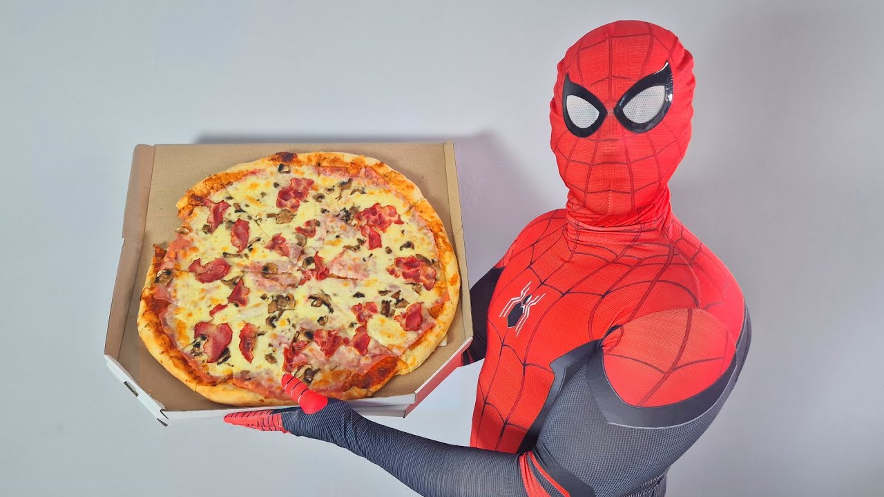 Spiderman Pizza Delivery and playing games - Spider Man Pizza Time ...