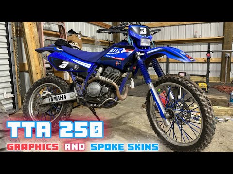 TTR 250: Graphics Kit and Spoke Skins - YouTube