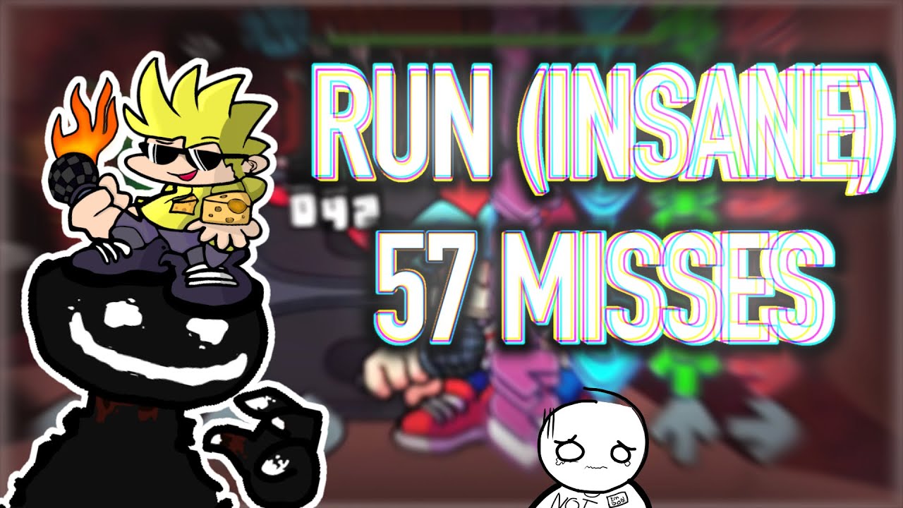 VS BOB | RUN (INSANE) 57 MISSES | Friday Night Funkin' - YouTube