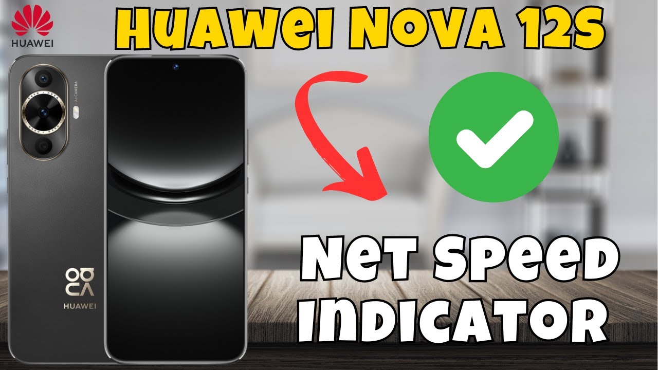 Huawei Nova 12s Net Speed Indicator || Show internet speed on status ...