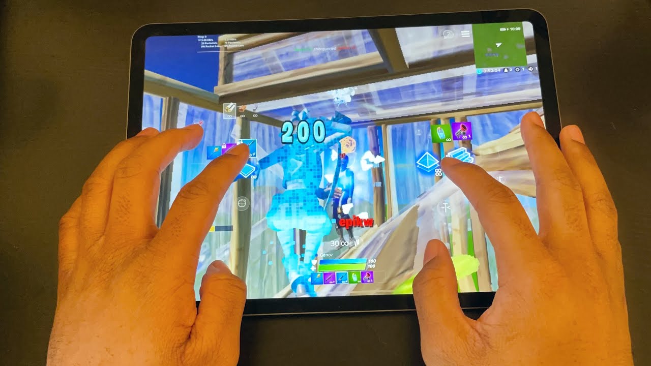 Fortnite Mobile 7 Finger Claw Handcam + BEST Settings and HUD | iPad ...