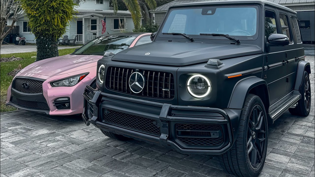 2023 Mercedes G63 Matte Black Wrap Walkaround - YouTube
