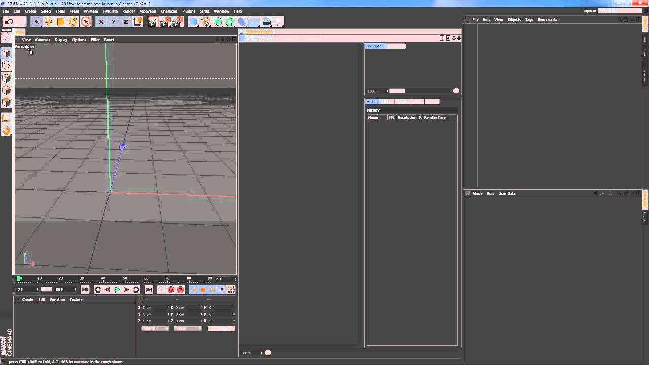 20 How to create new layout in Cinema 4D - YouTube