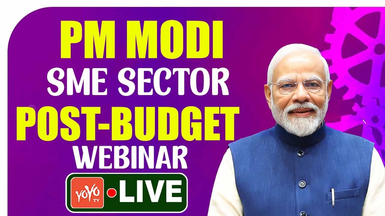 PM Modi LIVE | PM Modi Addresses Post-Budget Webinar on MSME Sector ...