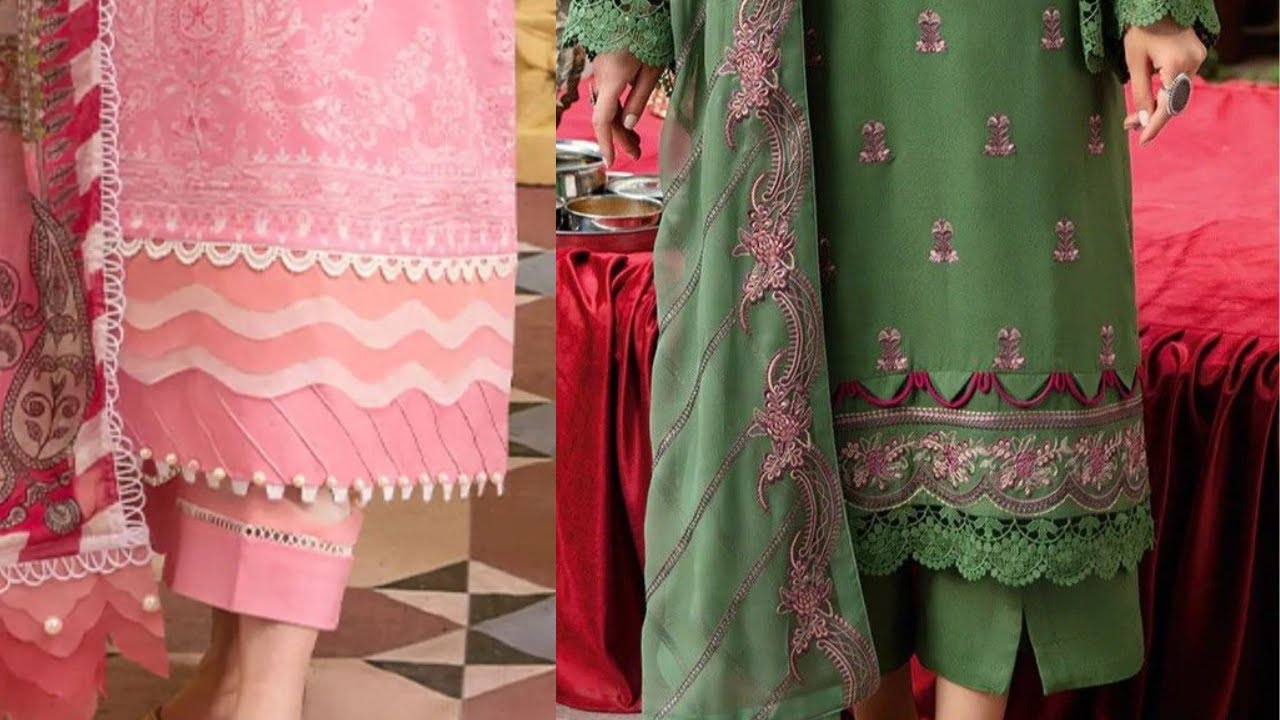 latest Daman designs for Eid | Daman ky khobsorat designs| Easy ...