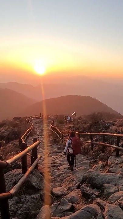 지리산 천왕봉에서보는 노을 #치리산 #지리산노을 ##shorts - YouTube