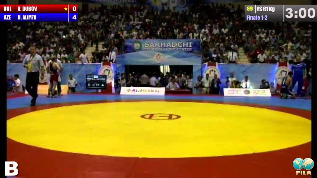 Finale 1-2 Freestyle 61 Kg (BUL) Vladimir Vladimirov DUBOV vs (AZE ...
