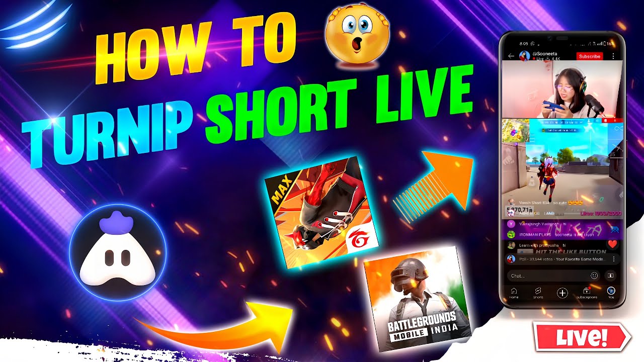 Turnip App Se Short Live Stream Kaise Kare || Shorts Live Kaise Kare ...