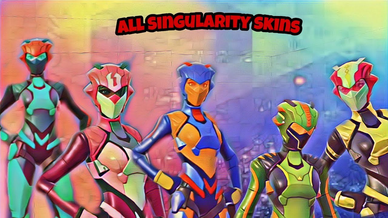 Fortnite All Singularity skins colors locations!(FREE STYLES)!👌 - YouTube