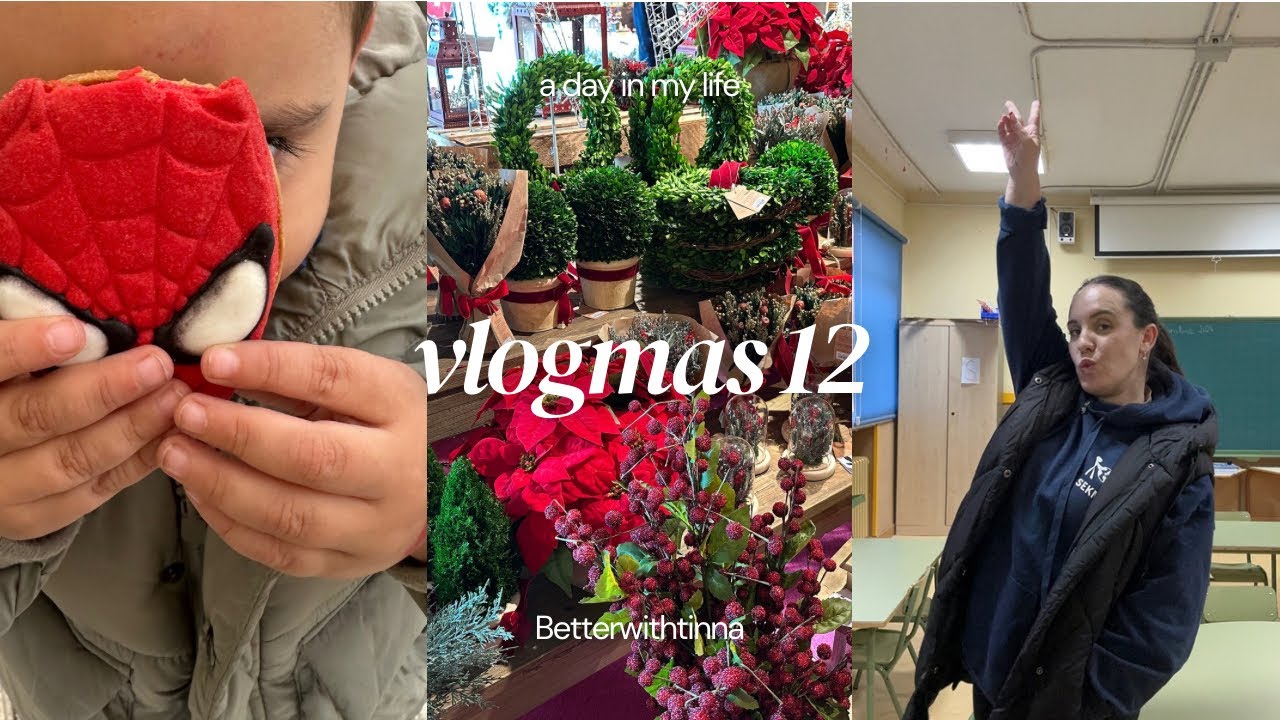 Vlogmas 12 🎄 ️ TEACHER VLOG | grwm, rutinas, cole, evaluaciones, notas ...