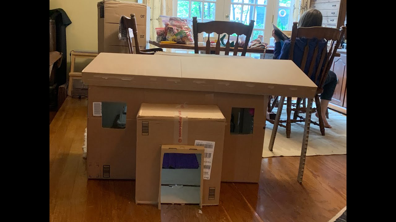 DIY Cardboard Dog House - YouTube