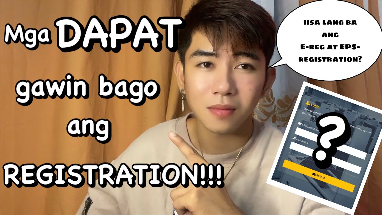MGA DAPAT GAWIN BAGO ANG EPS-TOPIK REGISTRATION - YouTube