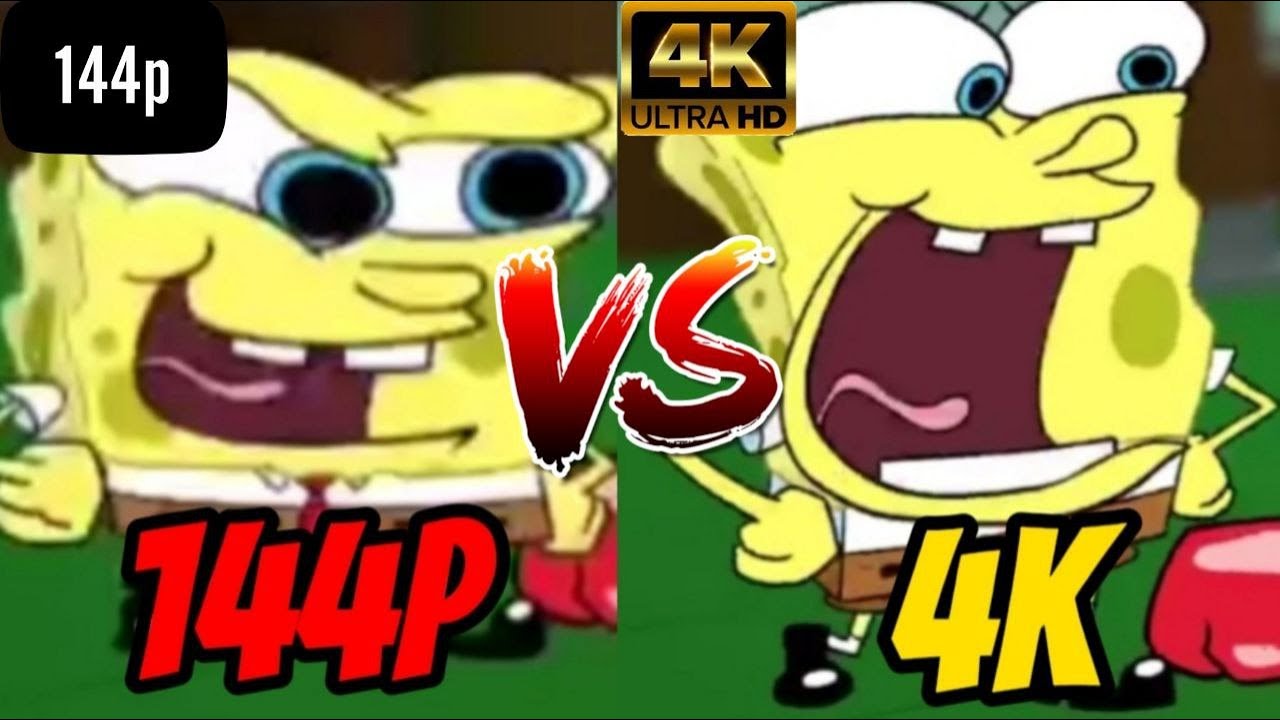 Spongebob Finally Snaps! 144p AND 4K - YouTube