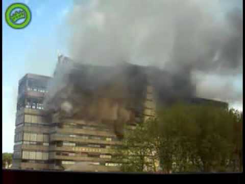 Steel Frame Building Collapse - YouTube