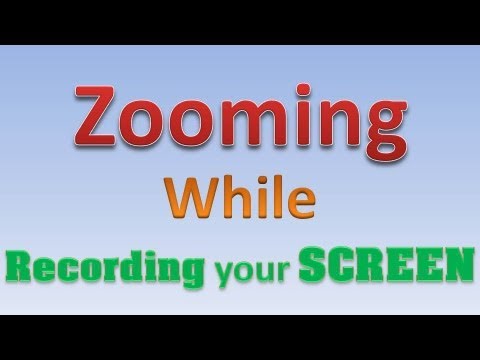 How To ZOOM While Recording Your Screen - YouTube