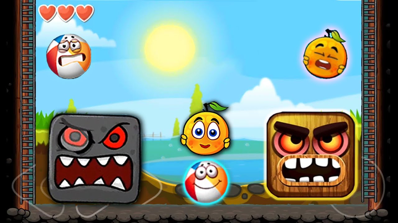 RED BALL 4 - BALL FRIEND VS ORANGE BALL IN EPIC FUSION MODE CHALLENGE ...