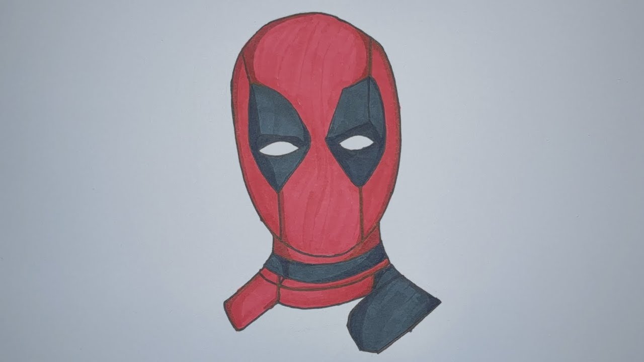 how to draw Deadpool - YouTube