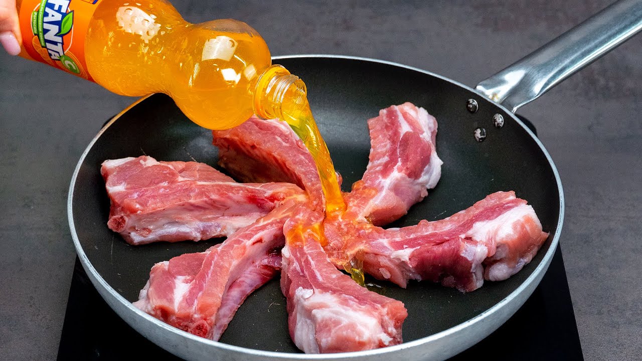 Use Fanta to cook the perfect pork ribs! A simple recipe, on the pan ...