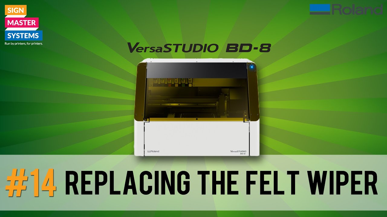 Roland BD-8 replacing the felt wiper - YouTube