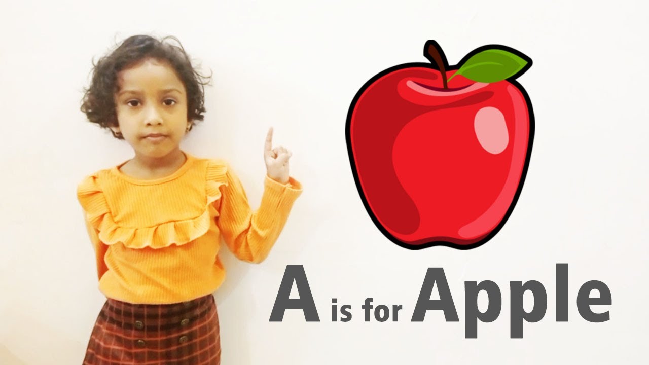 A for Apple | Alphabet | ABCD Song | ABC | Cartoon | Toddlers Learning ...