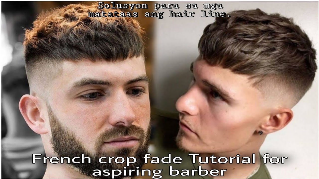 French crop fade Tutorial and hairstyle for aspiring barber | Pinoy Barber - YouTube