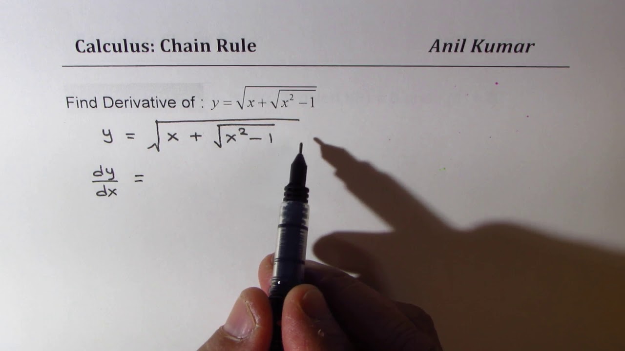 Understand Concept of Chain Rule to Find Derivative of Composite ...