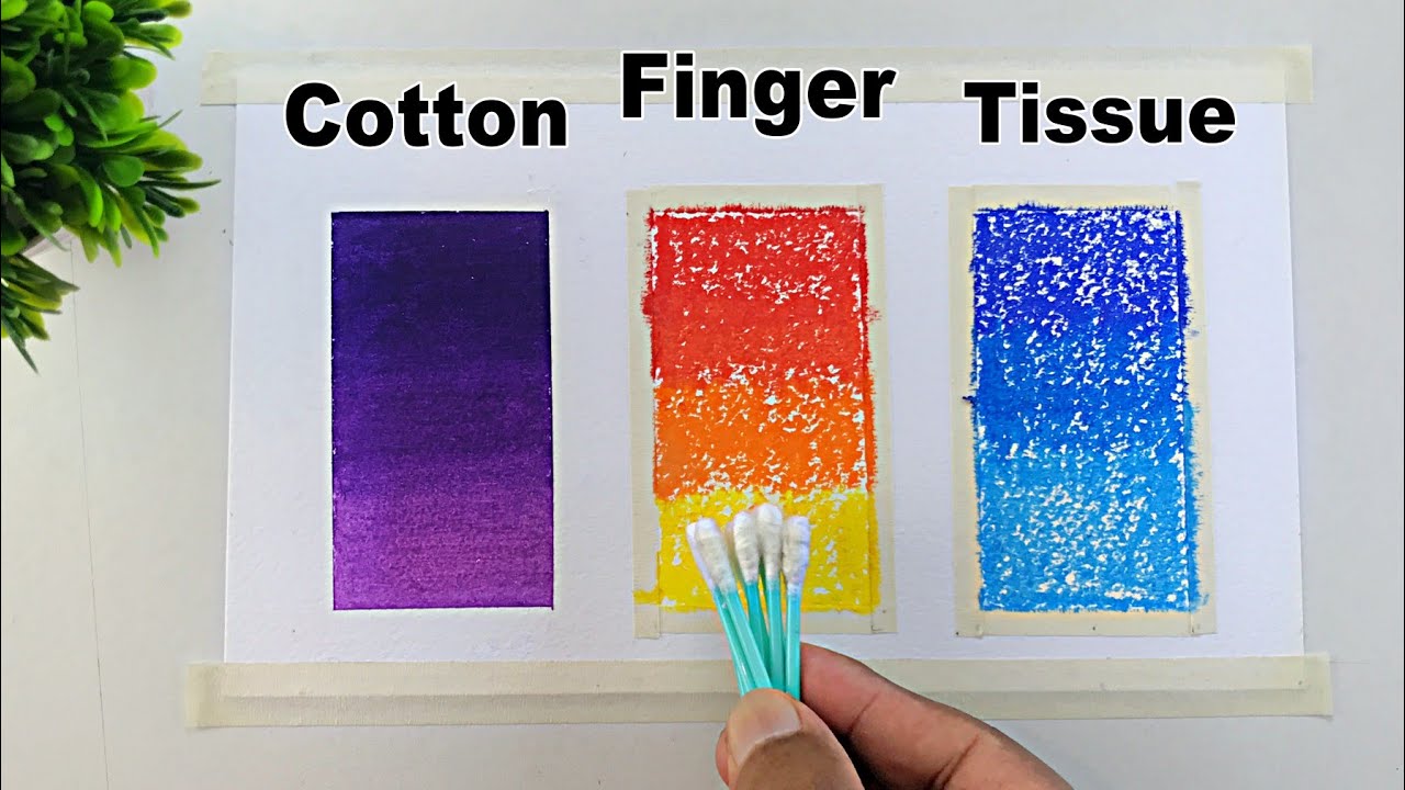 How to blend with Oil Pastels | 3 Oil Pastel Blending Techniques | 🎨How ...