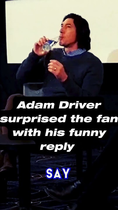 Adam Driver’s Response To Question About “Cheesy” Crash Scenes in Ferrari Movie Goes Viral - YouTube
