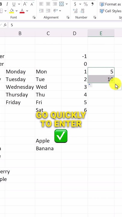 🔍 Learn how to create your own Excel Autofill list! - YouTube