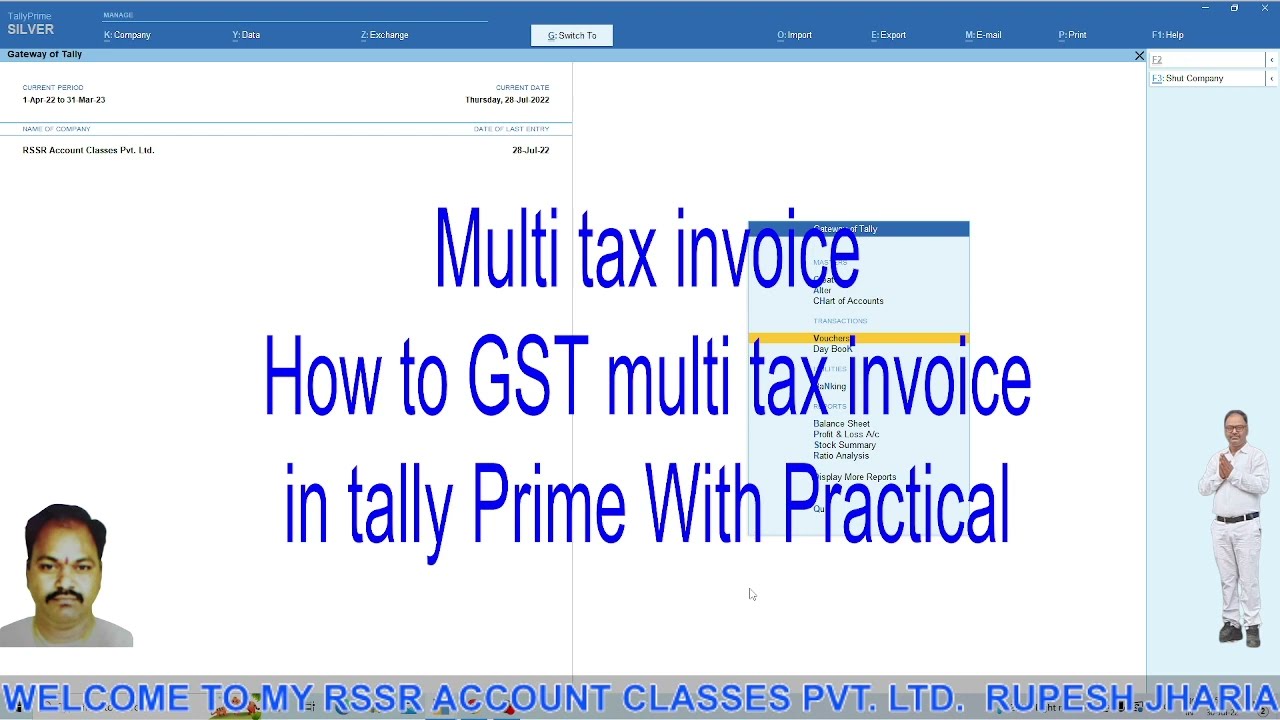 How to Multi GST Tax Invoice, Multi Tax, Multi Purchase, Multi Sale ...