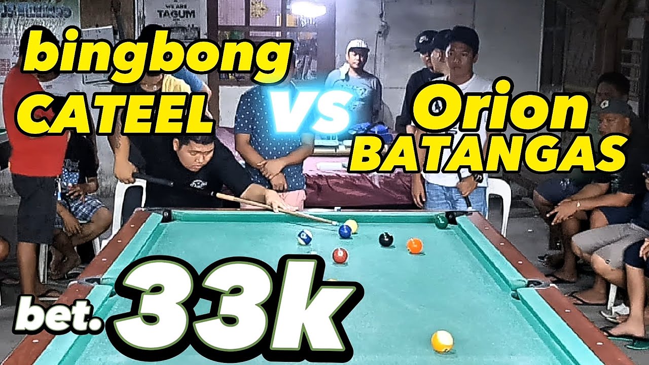 Orion BATANGAS 🆚 Bingbong CATEEL 🎱10balls|parehas🎱April 2,2023🎱 ...