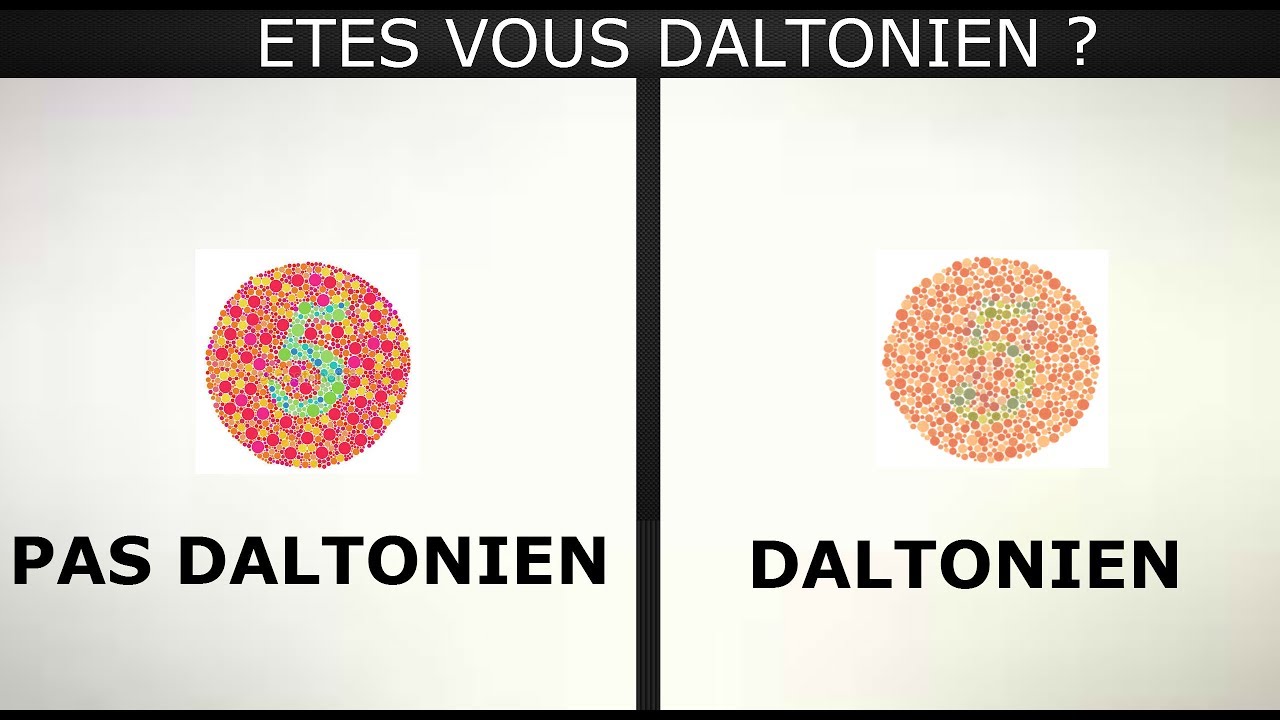 JE SUIS DALTONIEN ? - YouTube