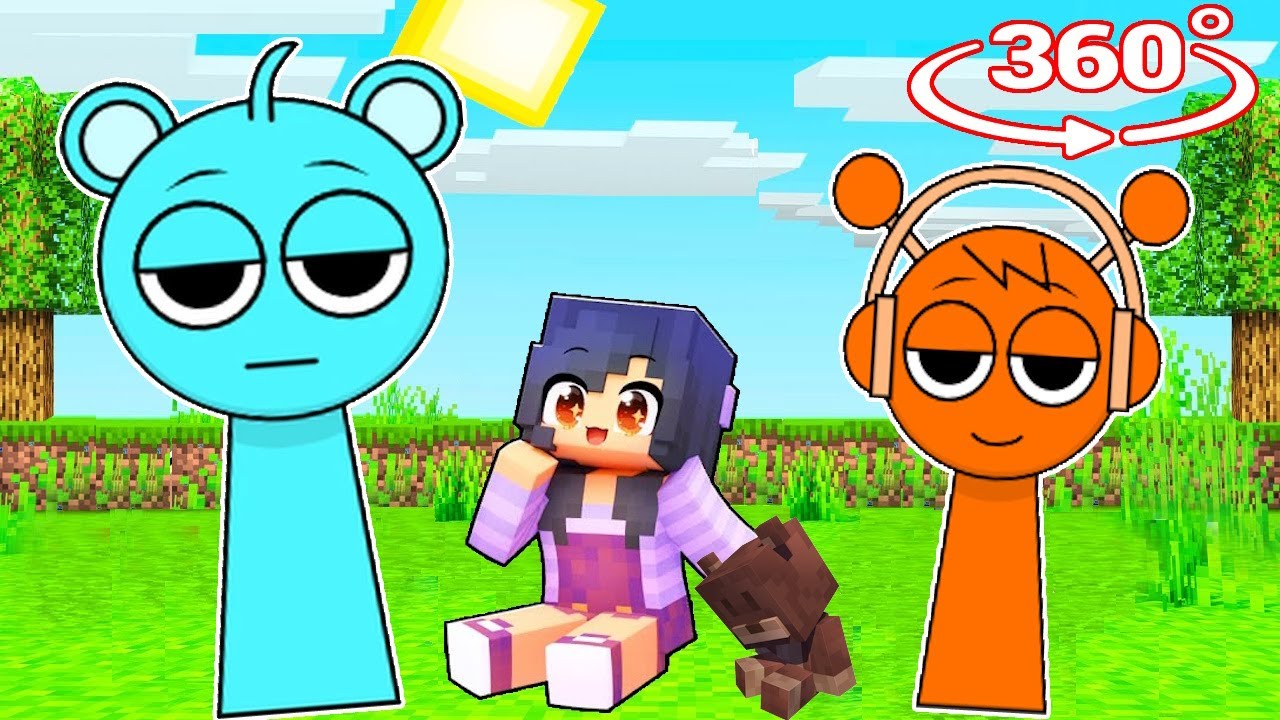 Aphmau ADOPTED By INCREDIBOX SPRUNKI in Minecraft 360° - YouTube