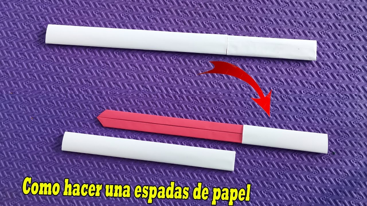 Como Hacer Una Espadas de Papel - Origami Armas - YouTube