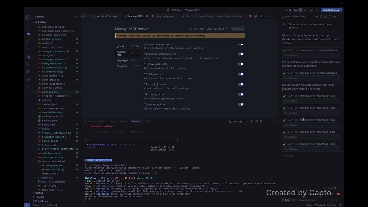 NPM Plus in Action – AI-Powered Package Management with Cline & Windsurf - YouTube